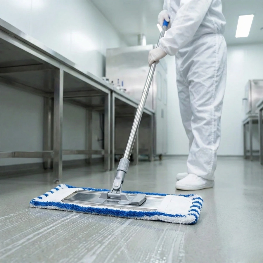 Microfiber Stripe Cleanroom Mop Pad ISO 5 | OEM Supply & بلڪ قيمت
