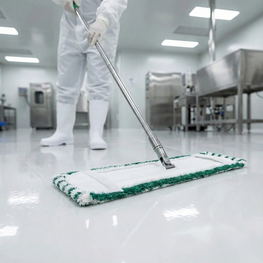Microfiber Stripe Cleanroom Mop Pad ISO 5 – Green (CMP-RUS-008-GREEN ...