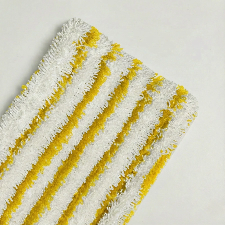 ISO 5 Microfiber Stripe Cleanroom Mop Pad Yellow | CMP-RUS-008-YELLOW ...