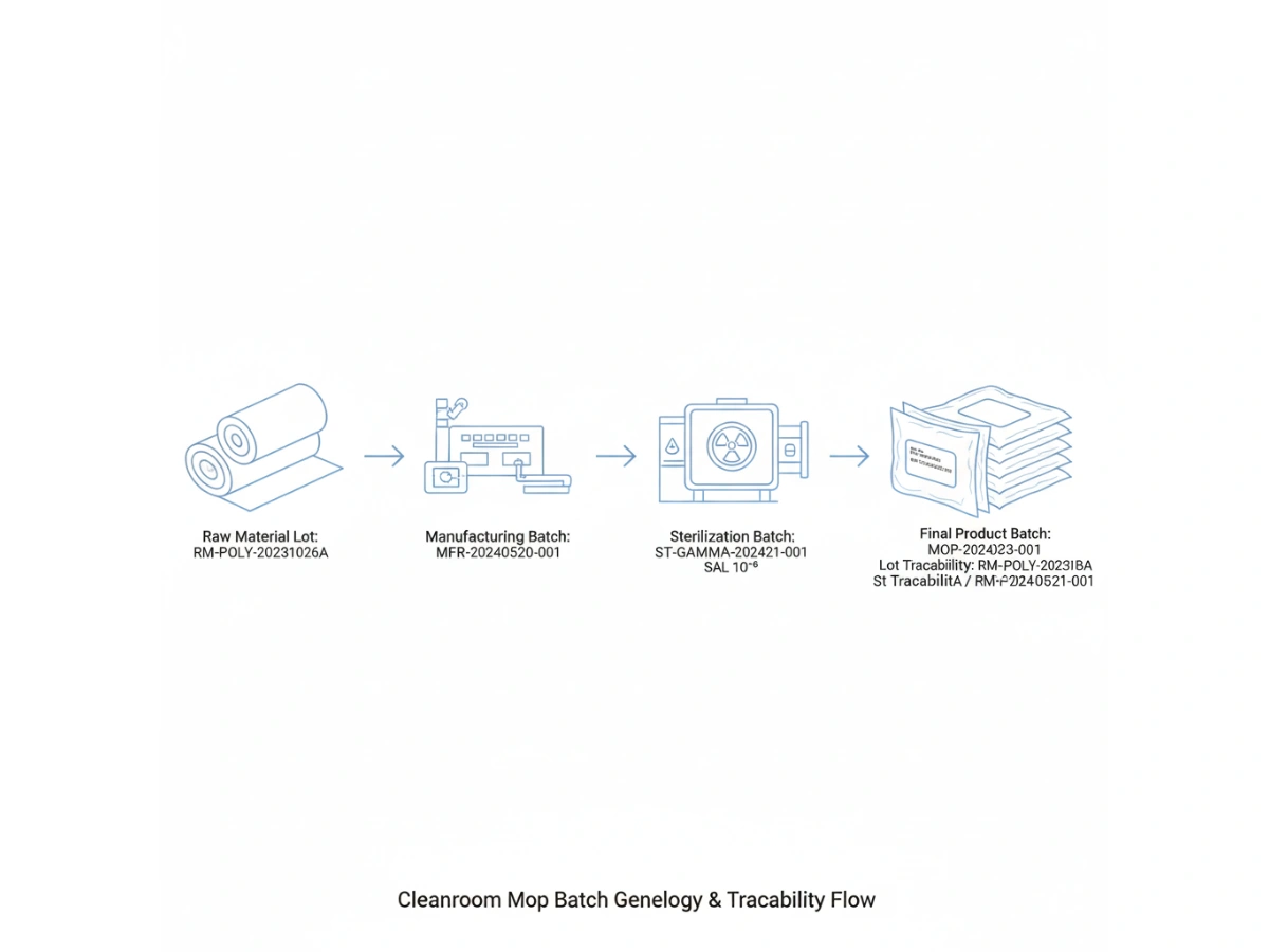 Batch Traceability for Pharmaceutical Cleanroom Mops (GMP Guide)